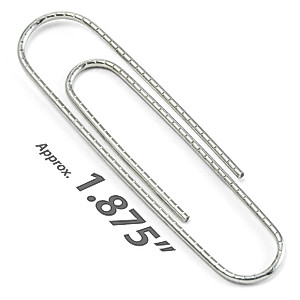 Officemate Giant Non-Skid Paper Clip, 1,000 Clips (10 Boxes of 100 Each) (99915)