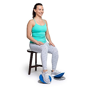 OPTP Dynamic Duo Balance & Stability Trainers (Pair) – Balance Trainer Set for Core Strength, Foot and Ankle Strengthening Equipment, Injury Recovery, Physical Therapy and Rehab Exercise