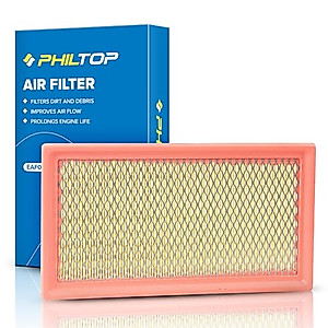 PHILTOP Engine Air Filter CA10242 Replacement for Select Ford, Lincoln, Mazda, and Mercury Models, Flexible Panel