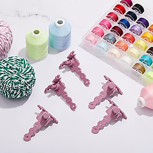 Knitting Machine Accessories, PlasticTensioners Adapters Knitting Tension Control Plastic Knitting Tensionerknitting Machine Parts, Replacement Parts for Stable Knitting Tension Adapter（5Pcs）