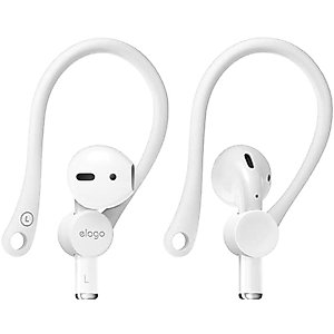elago Ear Hooks Designed for AirPods Pro, AirPods 3 and AirPods 1, 2, Anti-Slip Earbud Accessories, Comfortable Fit, Ergonomic Design, Durable TPU Construction, Perfect for Exercising [White]