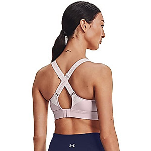 Under Armour Women's Limitless High Sports Bra , Dash Pink (667)/French Gray , Large