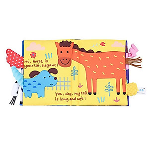 MUBEN Baby Soft Book Cloth Book Crinkle Books for Babies, Touch and Feel Books for 1 Year Old Infants Early Education Toys, Fabric Tactile Baby Books for Toddler Boys Girls