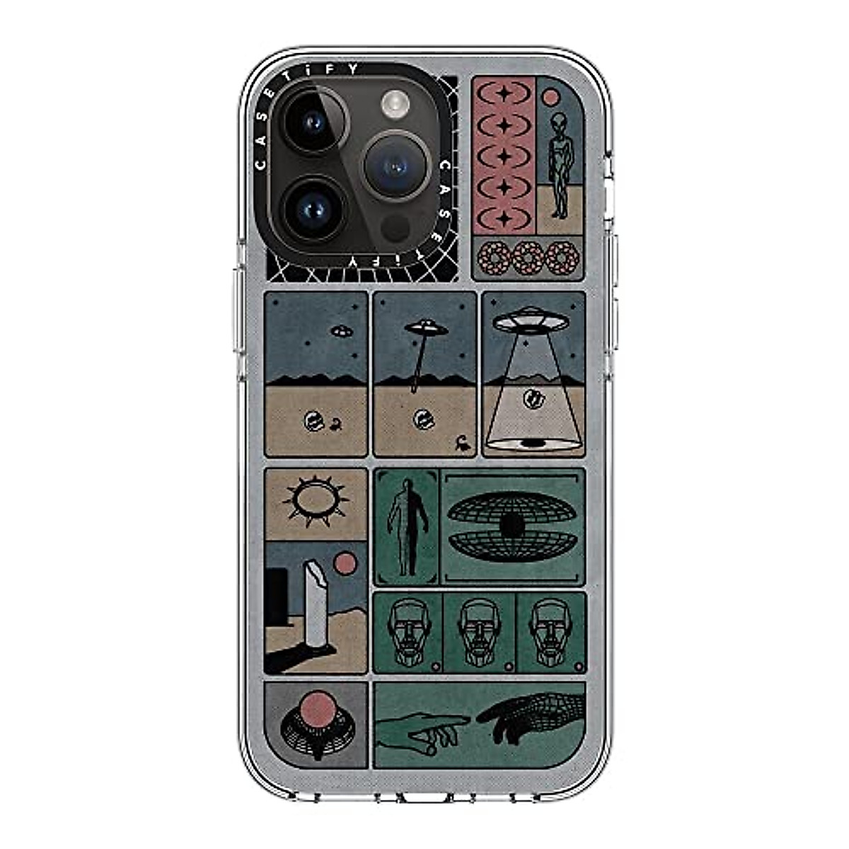 CASETiFY Clear iPhone 14 Pro Max Case [Not Yellowing / 6.6ft Drop Protection/Compatible with Magsafe] - Research by Other Minerals