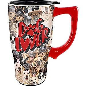 Spoontiques Dog Lover Ceramic Travel Mug
