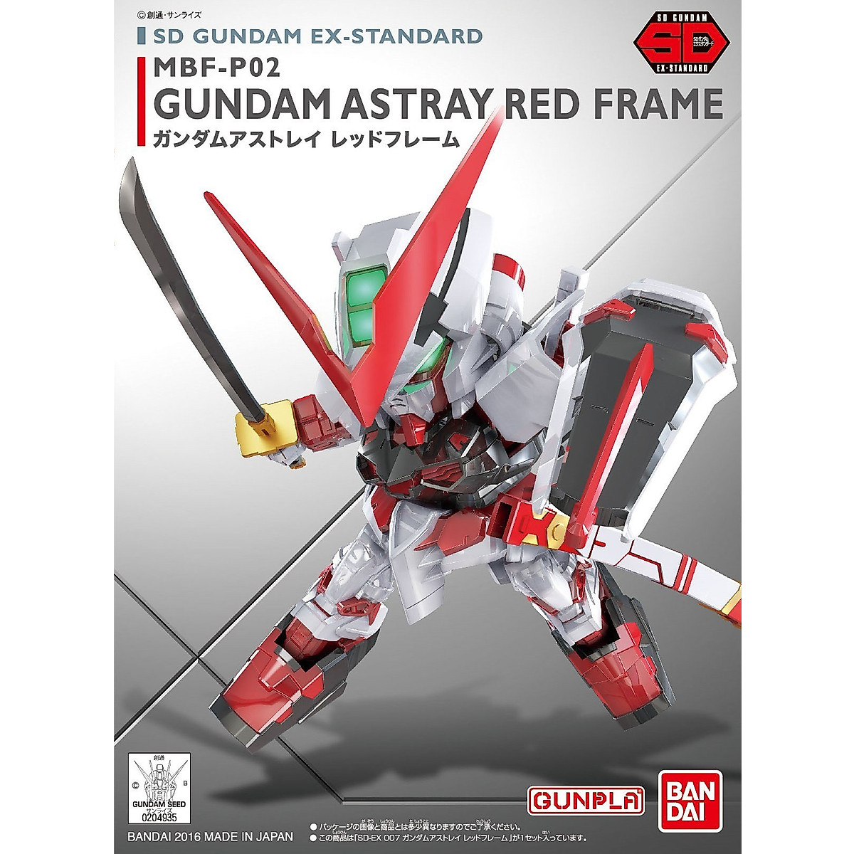 Bandai Hobby SD EX-Standard 007 Astray Red Frame "Gundam Seed Astray" Building Kit