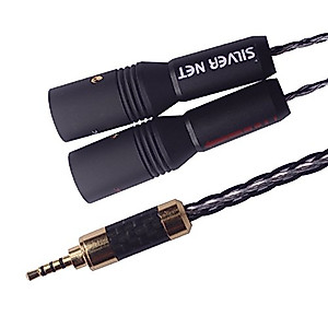 P2.5-M2 HiFi Hi End 2.5mm TRRS Balanced Male to 2 XLR Male Cable, for Astell&Kern AK100II, AK120II, AK240, AK380, AK320, DP-X1A, FIIO X5III, XDP-300R, iBasso DX200, KANN etc. (3.2ft (1M))