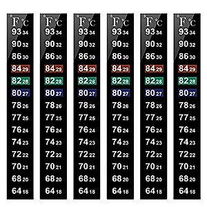 Aquarium Thermometer Sticker Fish Tank Temperature Sticker Brewing Thermometer Strip Adhesive Thermometer Sticker for Fish Tank Storage Tank Wine Jar by AikTryee