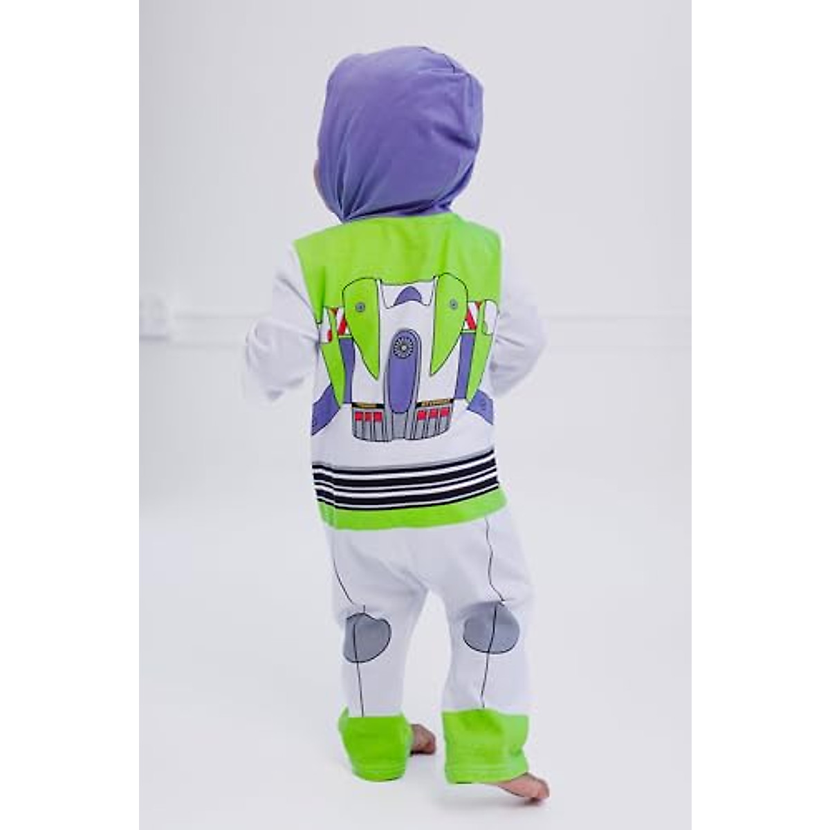 Disney Pixar Toy Story Buzz Lightyear Infant Baby Boys Zip Up Cosplay Coverall Green 12 Months