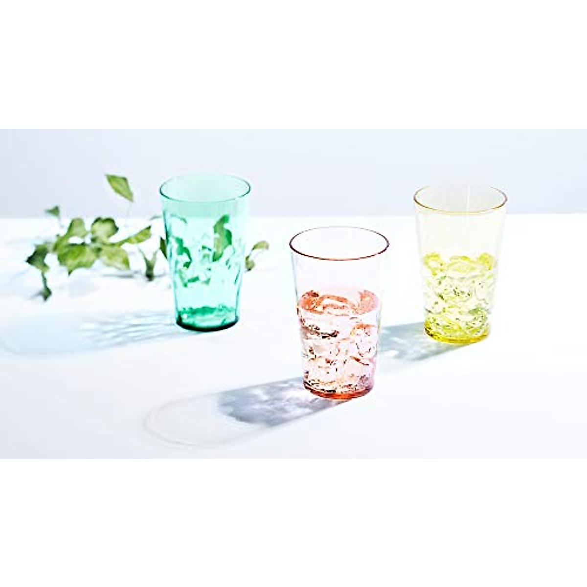 SCANDINOVIA - 19 oz Unbreakable Premium Drinking Glasses - Set of 6 - Tritan Plastic Tumbler Cups - Perfect for Gifts - BPA Free - Dishwasher Safe - Stackable