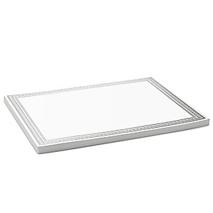 Juvale 50 Sheets Certificate Paper for Printing with Silver Foil Border for Graduation Diploma, Achievement Awards (8.5 x 11 in)