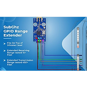 K0R41 External CC1101 Antenna for Flipper Zero - SubGhz GPIO Board Attachment Accessory Black K0R41-CCV2