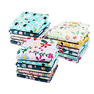 Womens Girls Cute Handkerchiefs 100% Soft Cotton Floral Handkerchief Hankies 6PCS