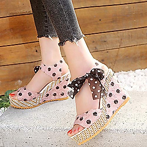 Masbird Sandals for Women Flat Women's Sexy Crystal Gladiator Sandals Platform Summer Casual Beach Slippers Shoes