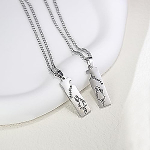 Gifts for Bestie, BFF Necklace for 2-Split Heart Necklace, Best Friend Friendship Necklace Set of 2