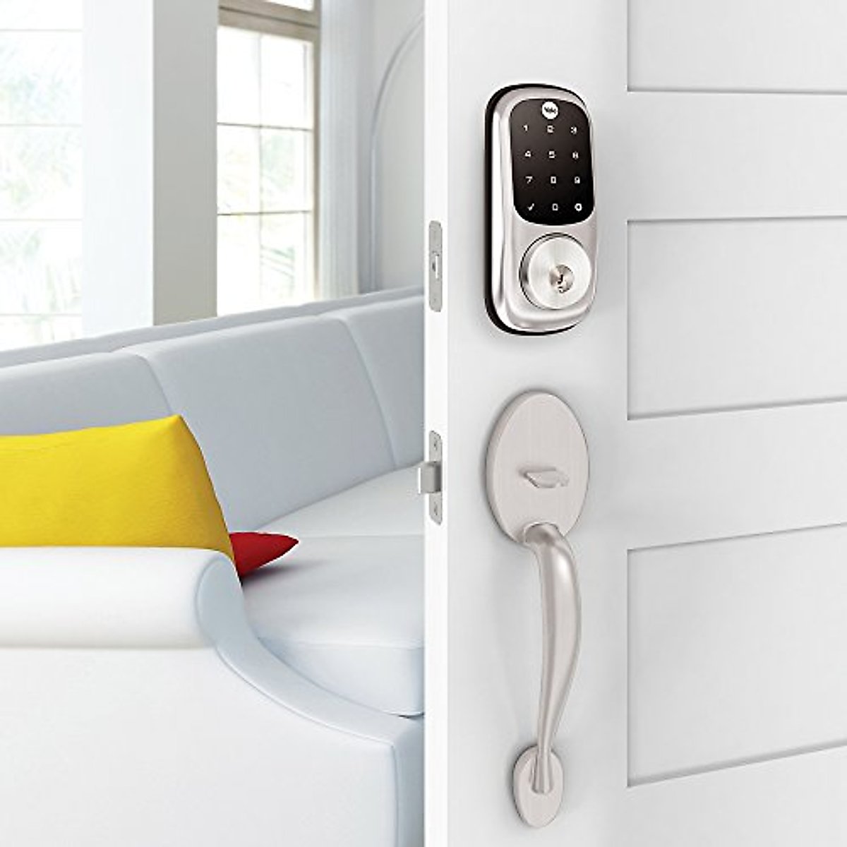 Yale Assure Lock with Zigbee - Smart Touchscreen Keypad Deadbolt - Works with Xfinity Home, Amazon Echo Show, Amazon Echo Plus and More - Satin Nickel