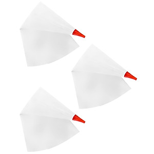 QWORK Tile Grout Masonry Mortar Bag, 3 Pack 13" by 24" Heavy Duty Tip Tear Puncture Resistant Vinyl Piping Tool Cement Sealer Bag