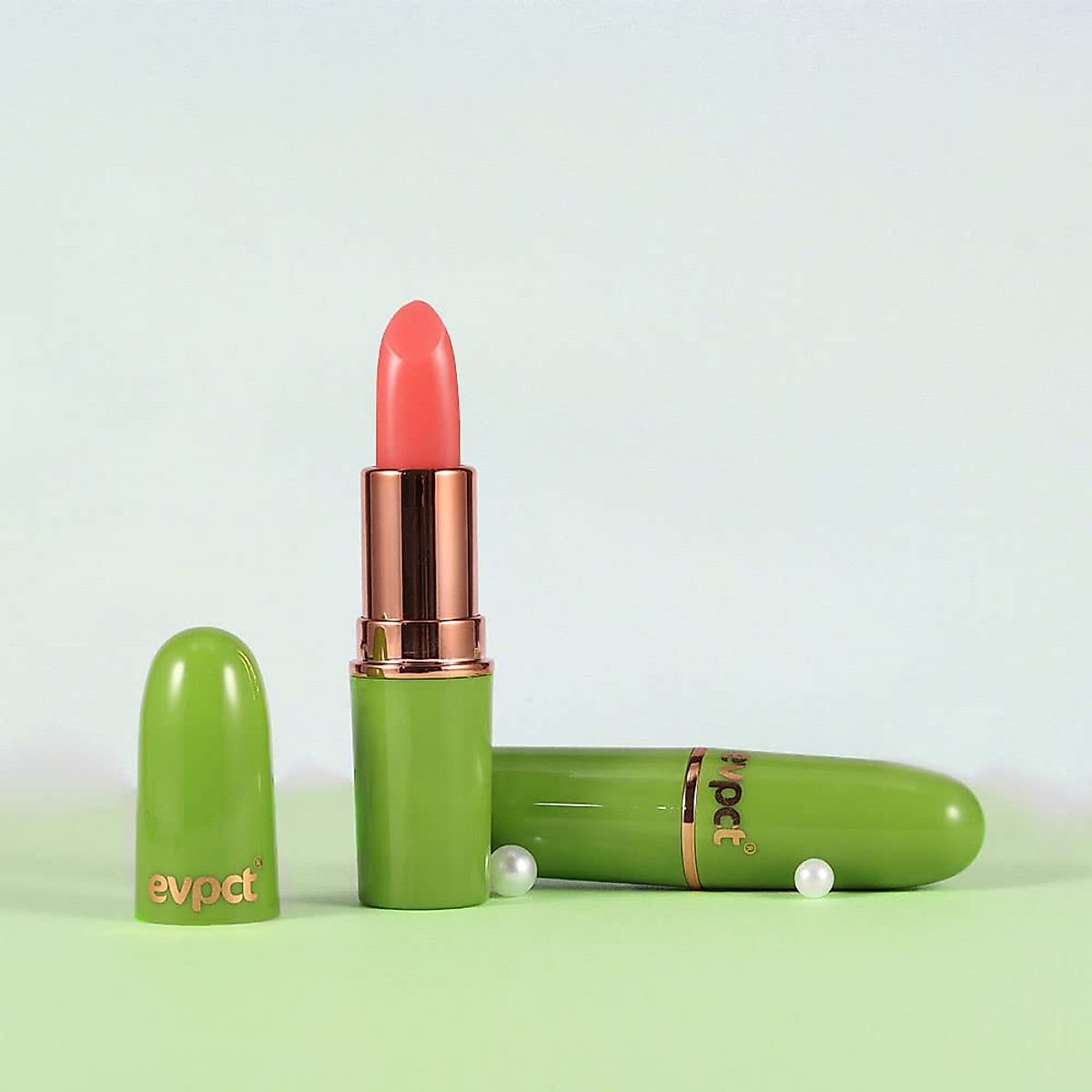 BINGBRUSH Color Changing Lipstick Queen,PH Mood Long Lasting Lip Gloss Korean Lip Balm Tinted Magic Makeup Moisturize Lipstick Set (2pcs Strawberry, 2 Count (Pack of 1))