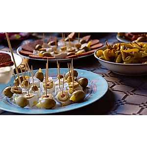 Gmark Round Hotel Toothpicks 800 ct - 3 Boxes Pack Total 2400 ct - 2.5" Natural Wooden Toothpicks GM1021