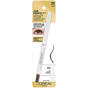 L'Oreal Paris Age Perfect Satin Glide Eyeliner with Mineral Pigments, Brown