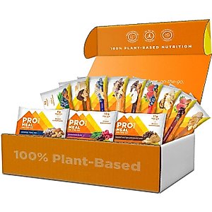 PROBAR - Meal Bar 12 Flavor Variety Pack - Natural Energy, Non-GMO, Gluten-Free, Plant-Based Whole Food Ingredients, 3 Ounce (Pack of 12) - Flavors May Vary