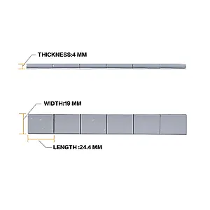 Aain AA024 1/2oz Adhesive Stick On Wheel Weights, Tire Weights For Wheel Balancing 48Strips/Box, Gray,288pcs Tape Made in US, Grey, 1/2oz(0.5oz)