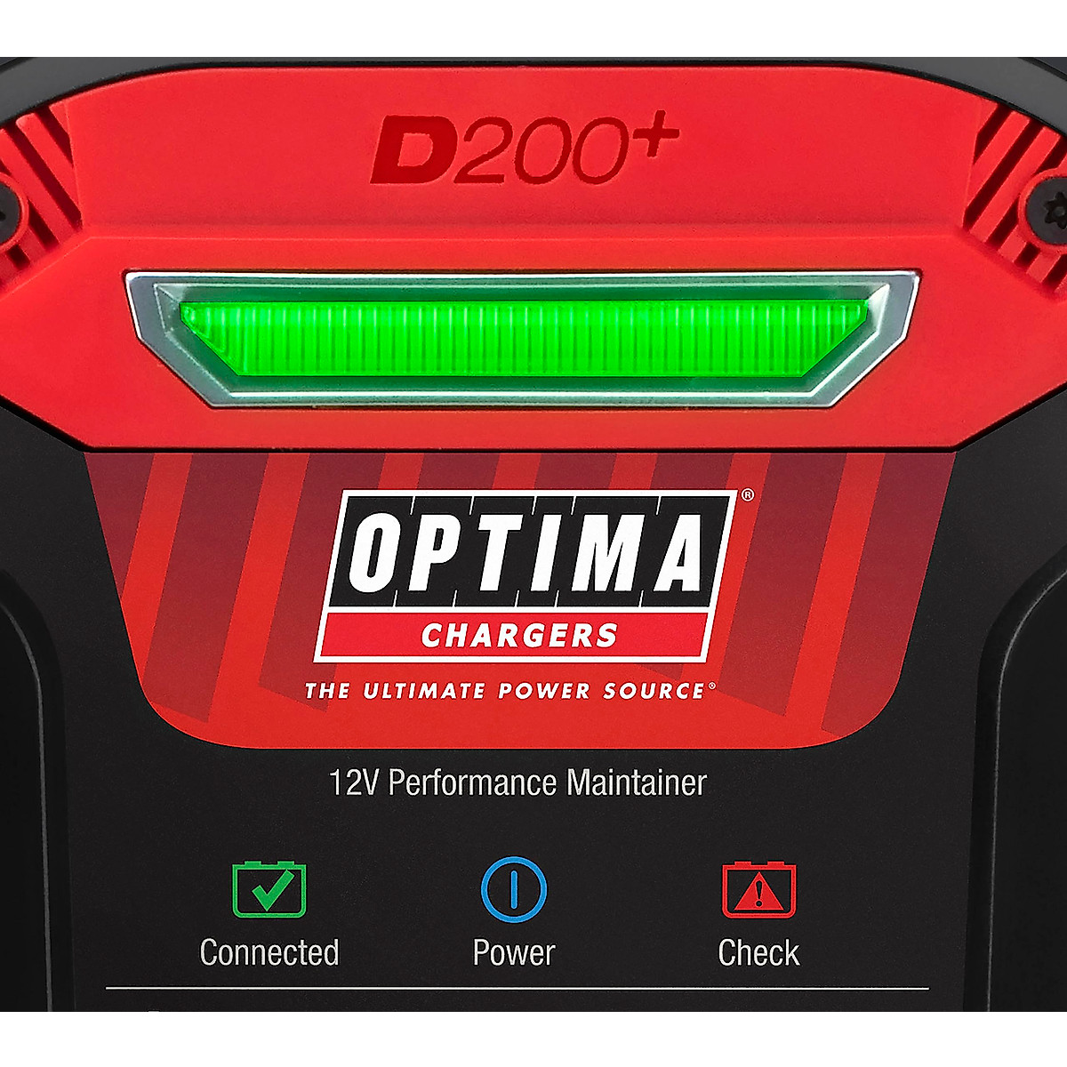 OPTIMA D200+ Battery Maintainer and Lithium Charger for 12 Volt Starting Batteries Including Lithium, AGM, Flooded and Powersports
