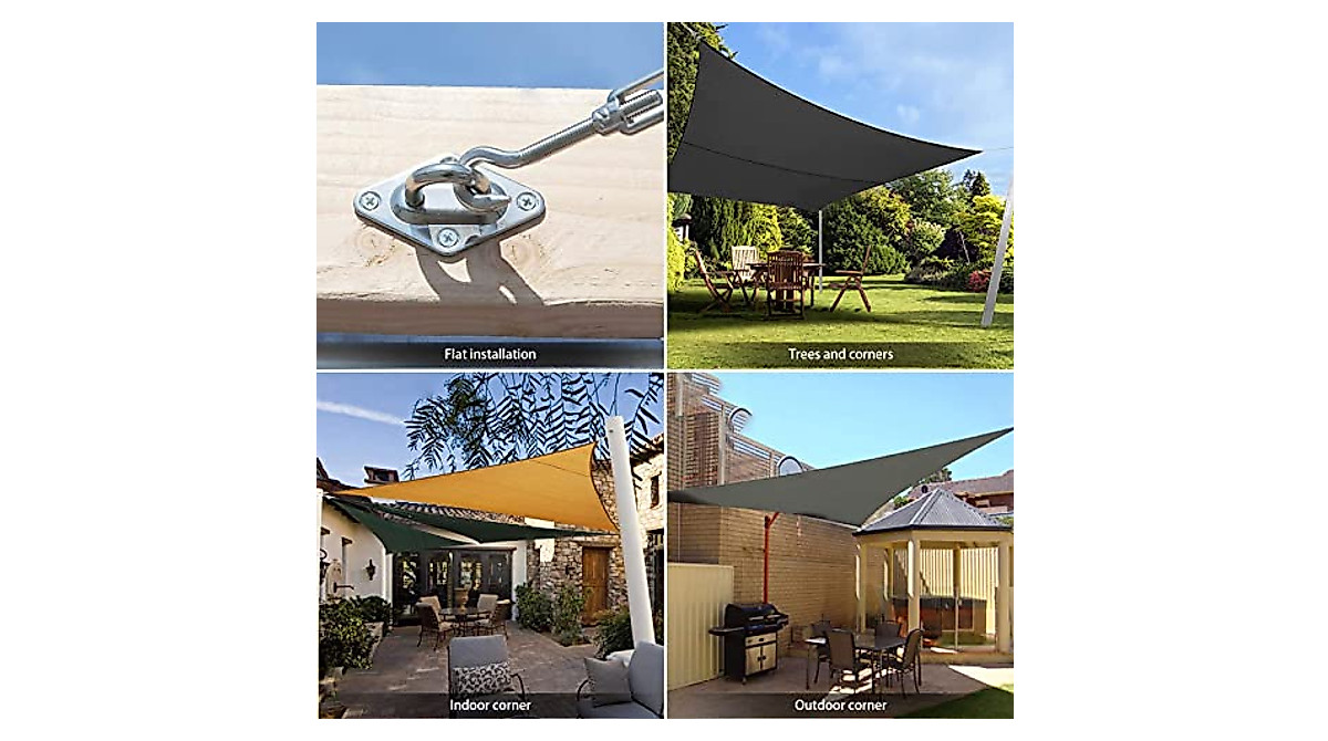 Stainless Steel Sun Shade Sail Hardware Kit - Easy Installation