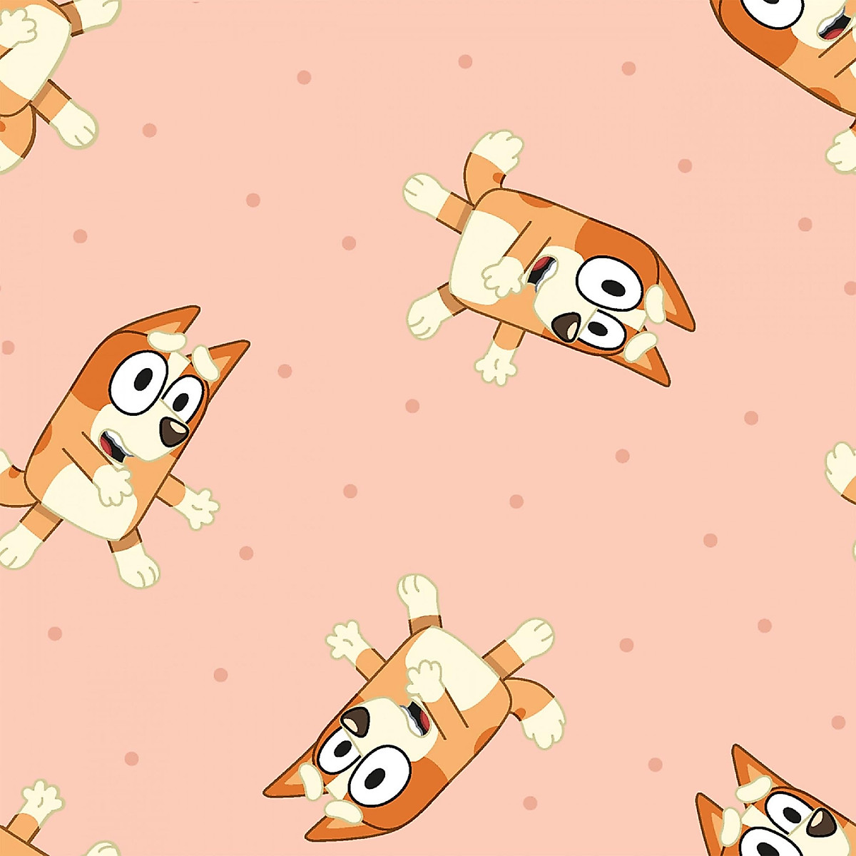 Bingo Polka Dot - Peachy Orange Yardage