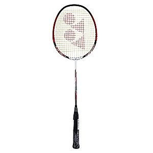 YONEX NR 7000i Graphite Strung Badminton Racket with Full Racket Cover (White/Red)| for Intermediate Players | 80 Grams |Maximum String Tension - 24lbs