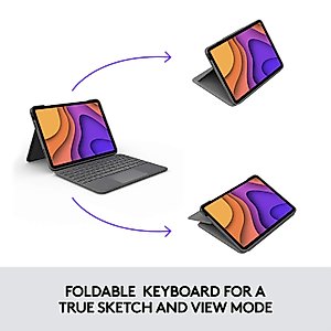 Logitech Folio Touch iPad Keyboard Case with Trackpad and Smart Connector for iPad Air (4th Generation) – Graphite Apple Exclusive