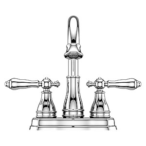 Pfister Sonterra Bathroom Sink Faucet, 4-Inch Centerset, 2-Handle, 3-Hole, Polished Chrome Finish, LFWL245PC