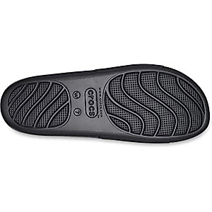 Crocs Women's Splash Slides Sandal, Black, 7