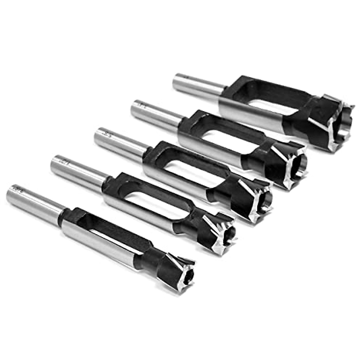 WEN DB051T 5-Piece Tenon and Deep Plug Cutter Drill Bit Set with Carrying Case