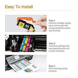 E-Z Ink (TM Remanufactured Ink Cartridge Replacement for Epson 273XL 273 T273XL to use with XP-520 XP-820 XP-810 XP-600 XP-610 XP-620 Printer (1 Cyan 1 Magenta 1 Yellow) 3 Pack