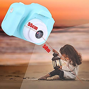 MooBreeze Cute Cartoon Digital Video Camera for Kids, 2" Screen, Mini Children Toy Camera, USB Power Supply