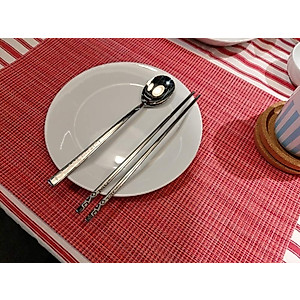 Korean Style Stainless Steel Spoons and Chopsticks set (2 Set-MoMo)