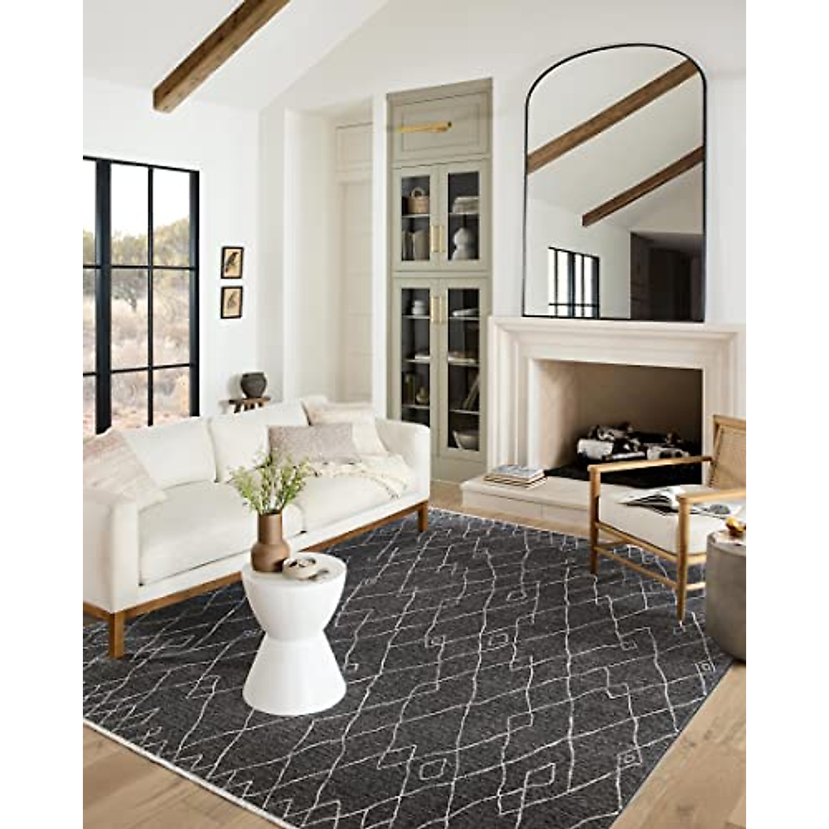 Loloi II Vance Collection VAN-11 Charcoal / Dove, Traditional 11'-6" x 15'-7" Area Rug