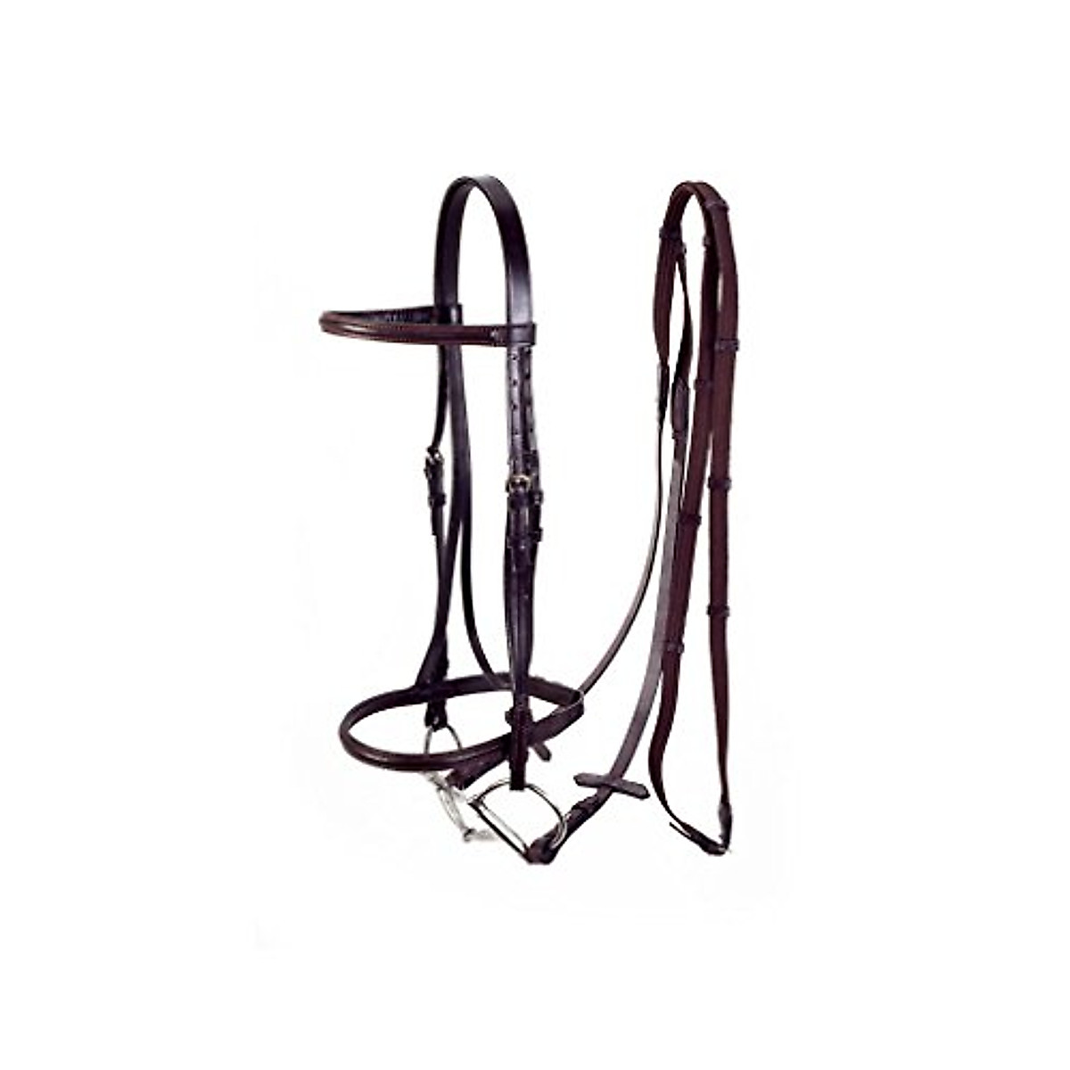 Silver Fox Raised Snaffle Bridle w/ Web Reins