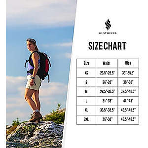 Soothfeel Women's Hiking Cargo Shorts with 4 Pockets 7 Inch Long Quick Dry Athletic Golf Shorts for Women Casual Summer (Grey, X-Small)