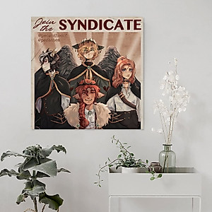 ZHDP Anime Dream SMP Dream Poster Poster Decorative Painting Canvas Wall Art Living Room Posters Bedroom Painting 16x16inch(40x40cm)