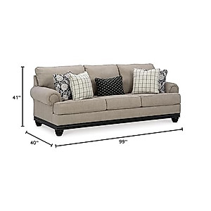 Signature Design by Ashley Elbiani Classic Sofa for Living Room, Light Gray
