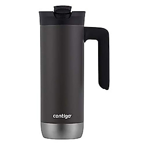 Contigo Superior 2.0 Stainless Steel Travel Mug with Handle and Leak-Proof Lid, Double-Wall Insulation Keeps Drinks Hot up to 7 Hours or Cold up to 18 Hours, 20oz Sake