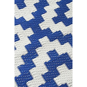 FH Home Reversible Floor Mat, 3 ft x 5 ft, Blue, 5 Feet