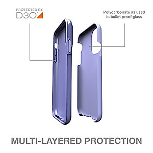 ZAGG Gear4 Holborn Compatible with iPhone 11 Case, Advanced Impact Protection, Integrated D3O Technology, Enhanced Back Protection Phone Cover – Lilac