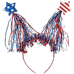 amscan Patriotic Star Headband | 10 1/4" X 10" | 1 Pc