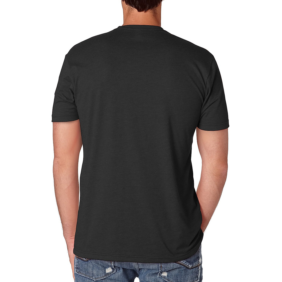 Next Level Mens Premium Fitted CVC Crew Tee (N6210) Black l