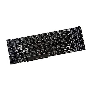Garende Laptop Replacement Keyboard Repair us English Layout with Backlight for 300 PH315-52 5C1 Professional Durable High Performance, White