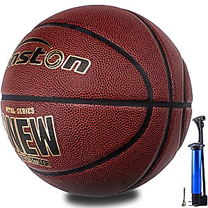 Senston Basketball 29.5" Leather Basketball Outdoor Indoor Mens Basketball Ball Official Size 7 Outdoor/Indoor Game Basket Ball