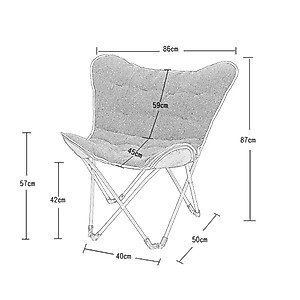 LLLY Lazy Sofa,Foldable Saucer Moon Chair Dorm Club Chair Half Round Soft Comfortable Short Plush Faux Padded Seat for Adult or Teens,Brown 40cmx50cmx87cm
